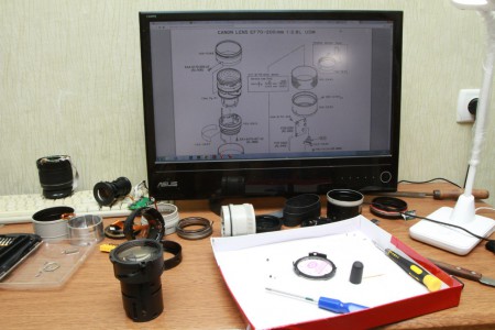 БЛОГ ДМИТРИЯ ЕВТИФЕЕВА | Что внутри у объектива Canon EF 70-200mm f/4L USM